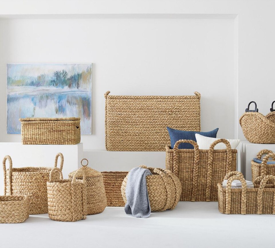 Beachcomber Handwoven Seagrass Basket Collection | Pottery Barn Australia
